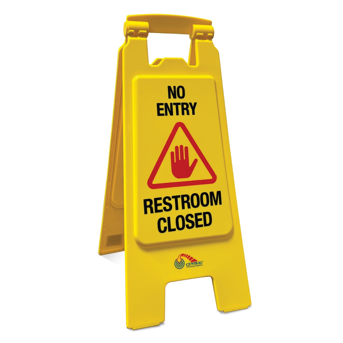 Safety Sign AFrame No Entry Restroom Closed | Central Cleaning Supplies