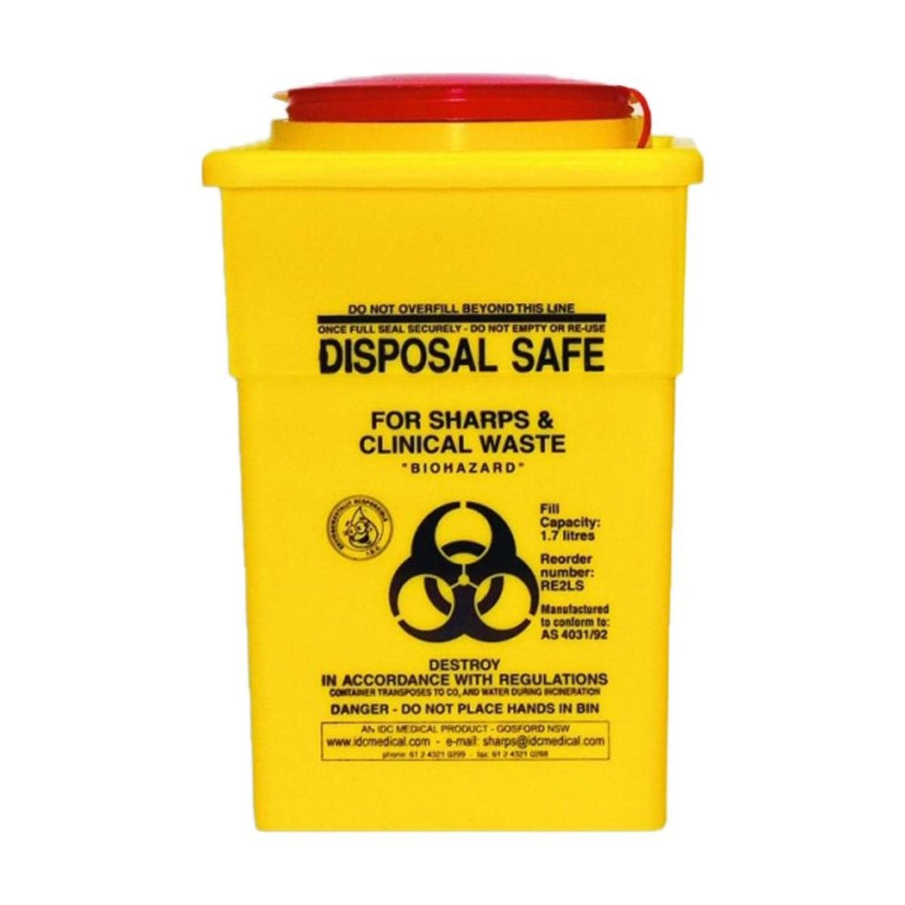 CCS Sharps Container 1.8L | Central Cleaning Supplies