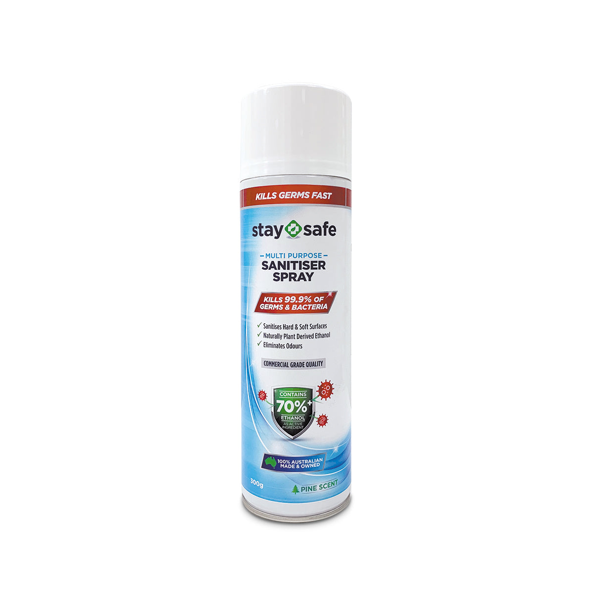 Stay Safe (Australian Made) Sanitiser and Disinfectant Surface Spray ...